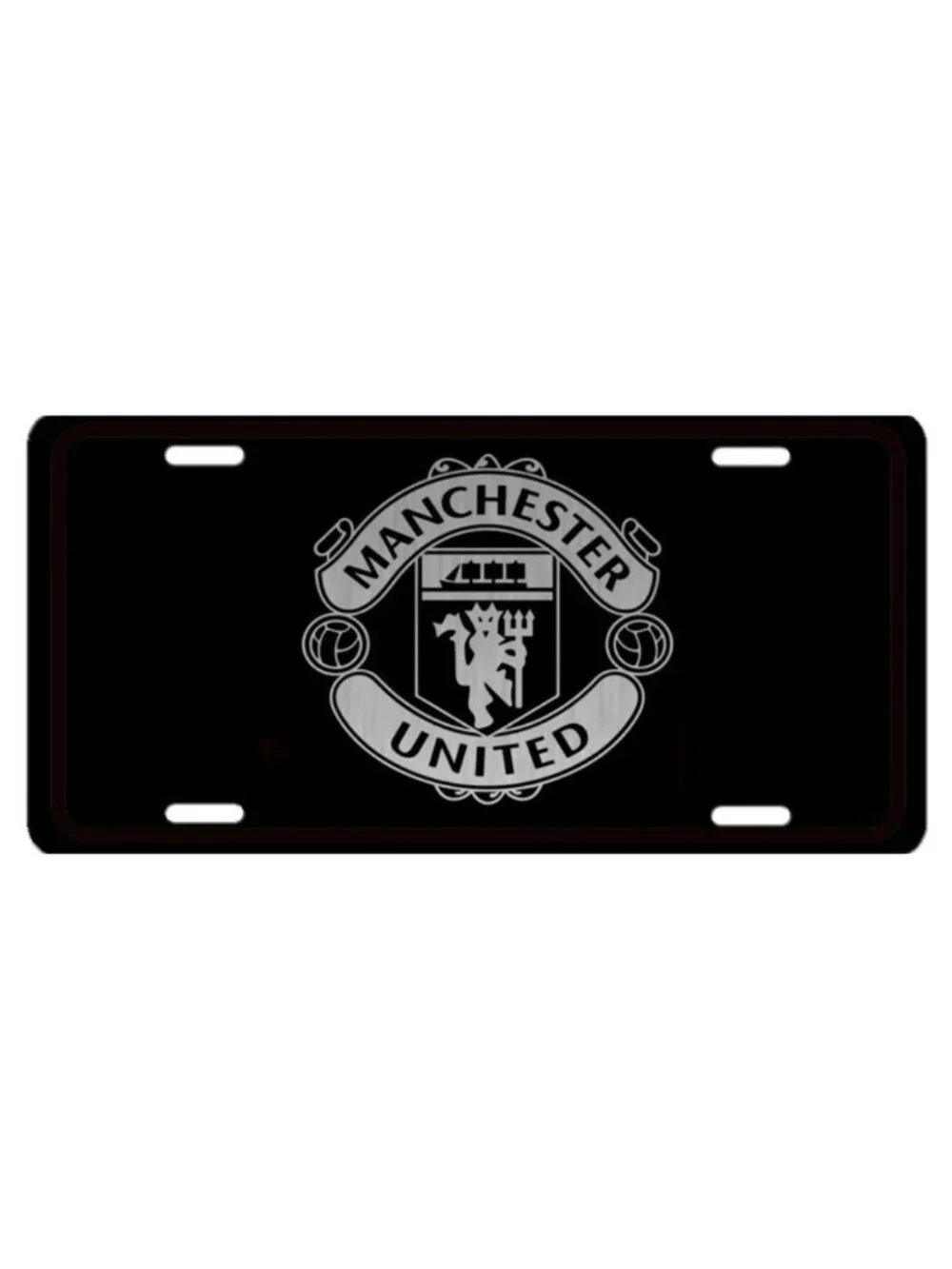 Accents | Manchester United Football Club Metal Aluminum License Plate ...